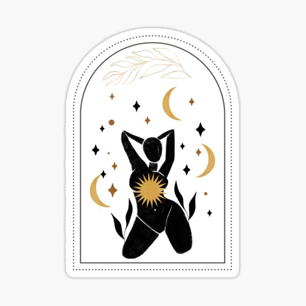 "Celestial BIPOC Goddess" Sticker for Sale by seth0seth | Redbubble