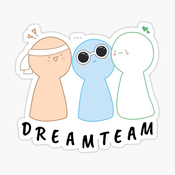 "Dream SMP Team" Sticker for Sale by ScrewedupArtist | Redbubble