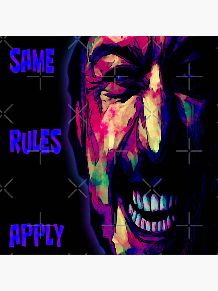 "Same Rules Famous people James McAvoy Prize Events Apply" Sticker for ...