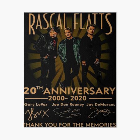 "Rascal Flatts 20th anniversary 2000 2020 thank you for the memories ...