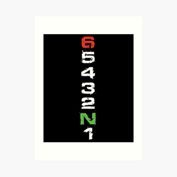 "Motorcycle Gear Shift Racing T-Shirt Moto Sportbike" Art Print for ...