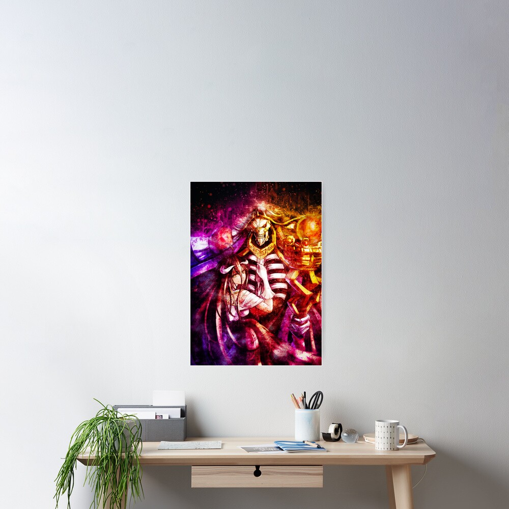 "Momonga Ainz Ooal Gown Albedo Overlord" Poster by Spacefoxart | Redbubble
