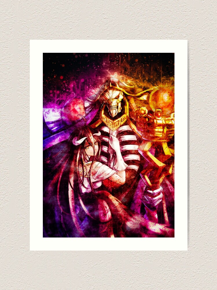 "Momonga Ainz Ooal Gown Albedo Overlord" Art Print by Spacefoxart ...