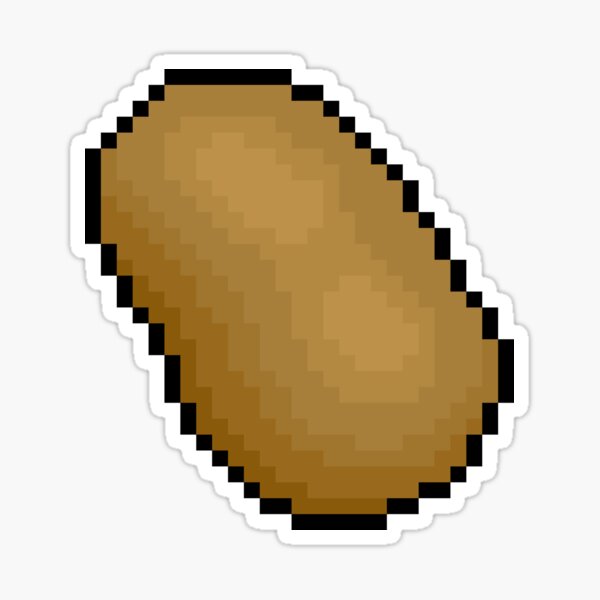 "Pixel Potato" Sticker for Sale by SapphireThunder | Redbubble