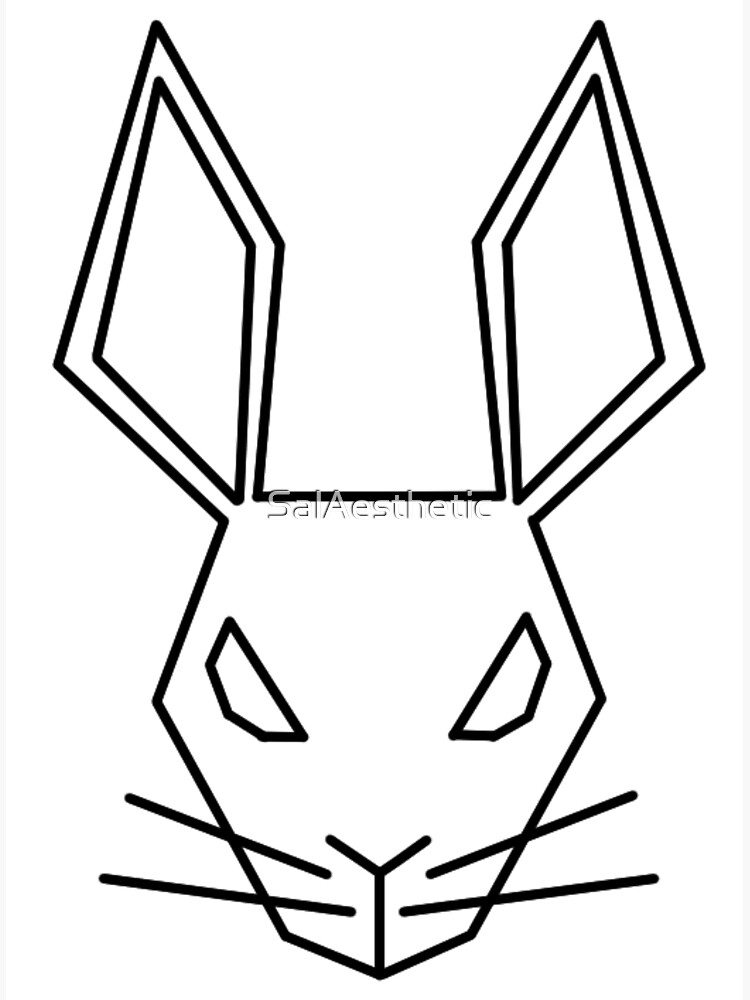 "GEO RABBIT LOGO" Art Print for Sale by SalAesthetic | Redbubble