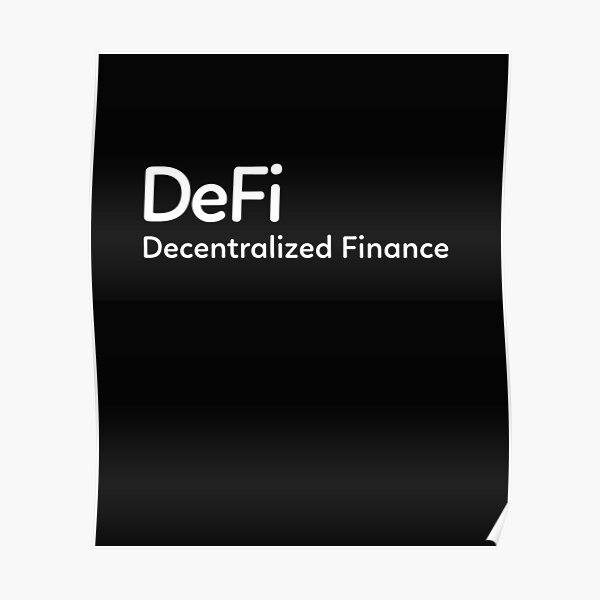 "DeFi" Poster by A2Z-Creations | Redbubble