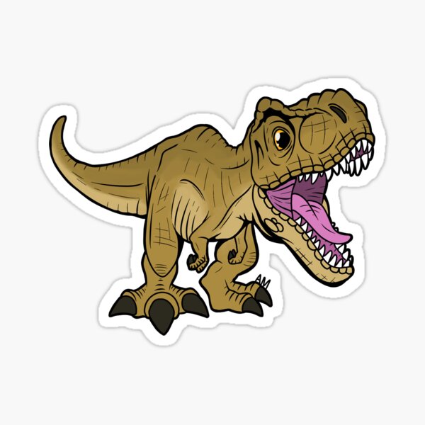 "Chibi T-rex" Sticker for Sale by aquariumaster | Redbubble