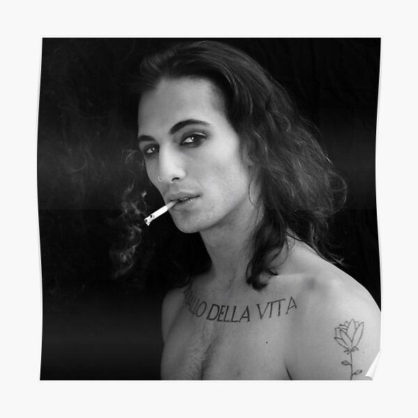 "Damiano David Maneskin" Poster by siereehermans | Redbubble