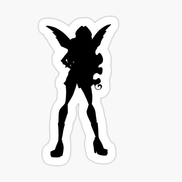 "Winx Club- Aisha Winx" Sticker for Sale by SilhouetteShade | Redbubble