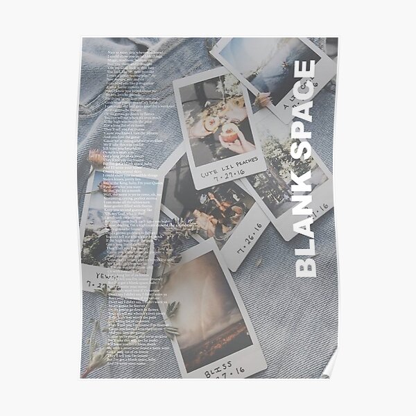 "Blank Space Taylor Swift Poster" Poster for Sale by MaddieGuyton ...