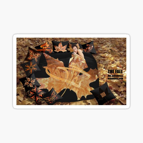 ""The Fall" collage" Sticker by Une-Hirondelle | Redbubble