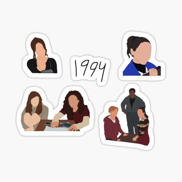 "1994 sticker pack (five stickers)" Sticker for Sale by Macnugget ...