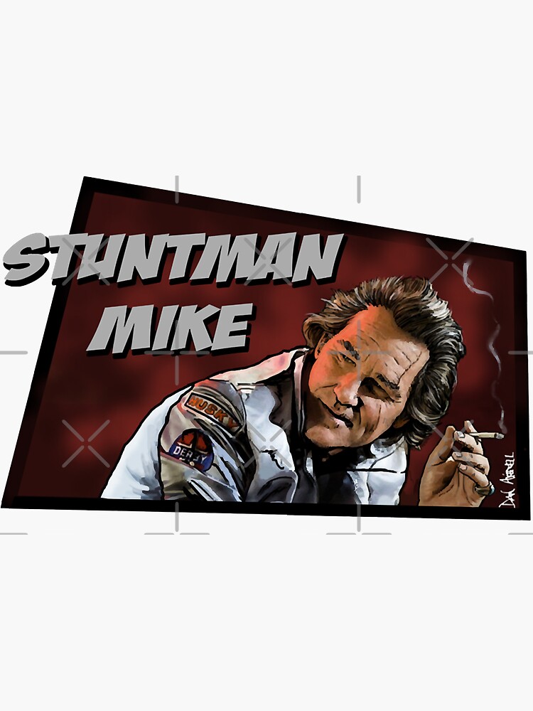 "Stuntman Mike picture" Sticker for Sale by RiveraJason | Redbubble