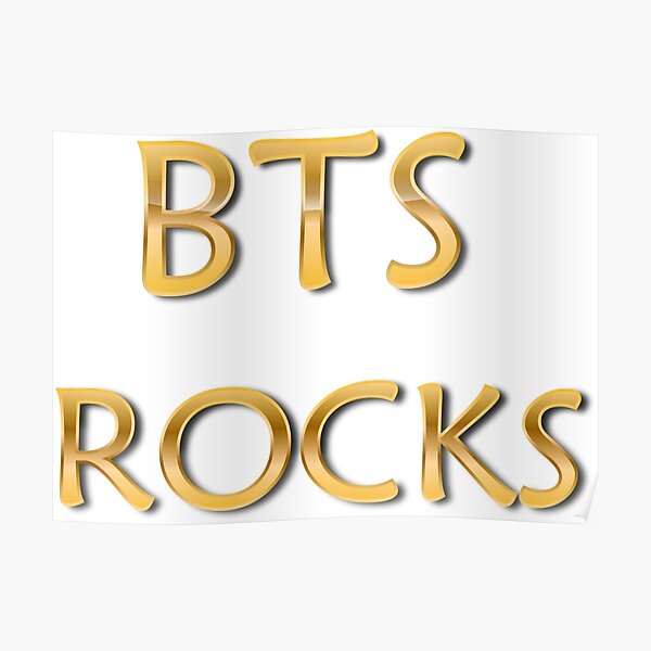 "BTS Rocks" Poster by beauty-in-art | Redbubble