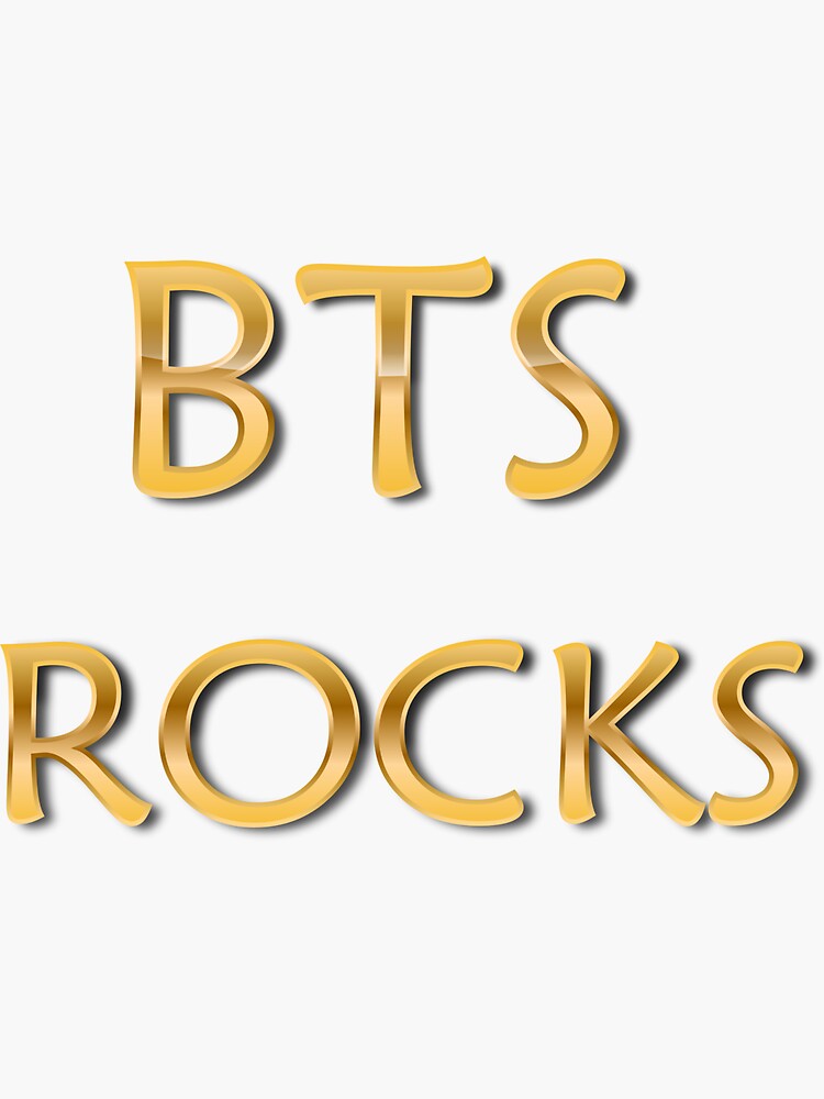 "BTS Rocks" Sticker for Sale by beauty-in-art | Redbubble