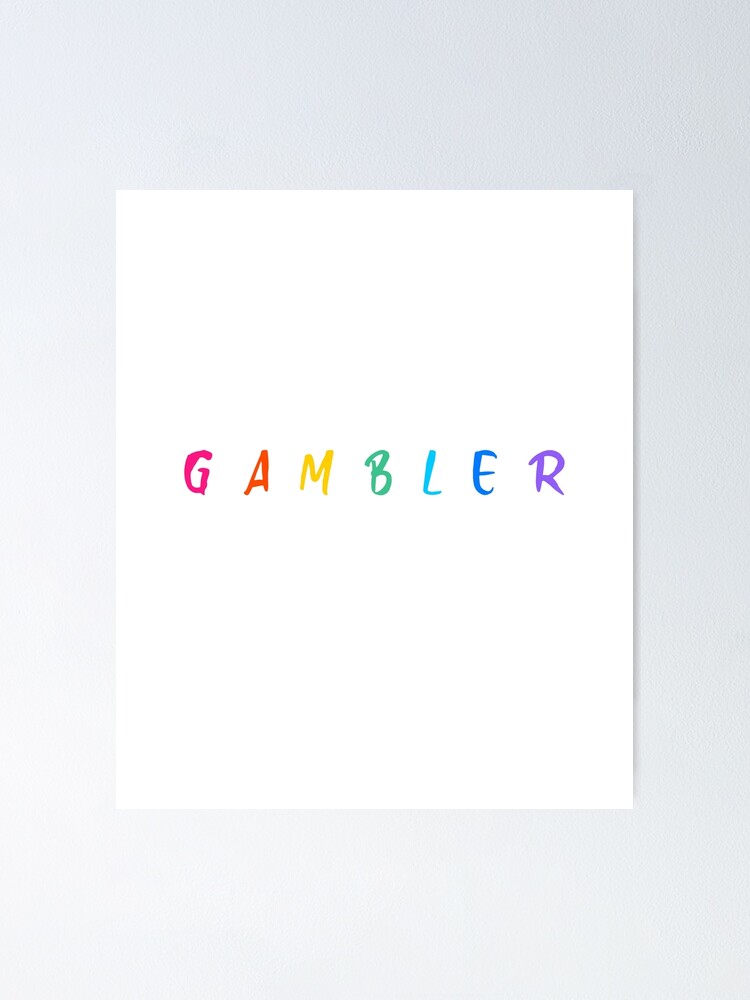 "Classic Gambler Design" Poster for Sale by Lalalilo | Redbubble