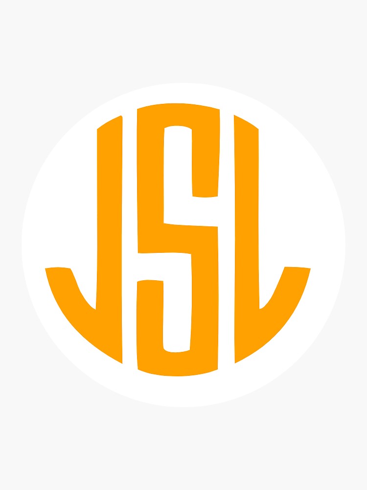 "JSL MONOGRAM LA LA" Sticker for Sale by trendysummer | Redbubble