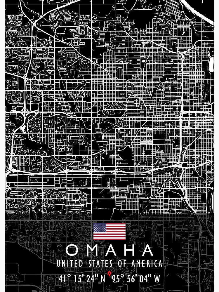 "OMAHA MAP USA" Poster for Sale by hatimelhag | Redbubble
