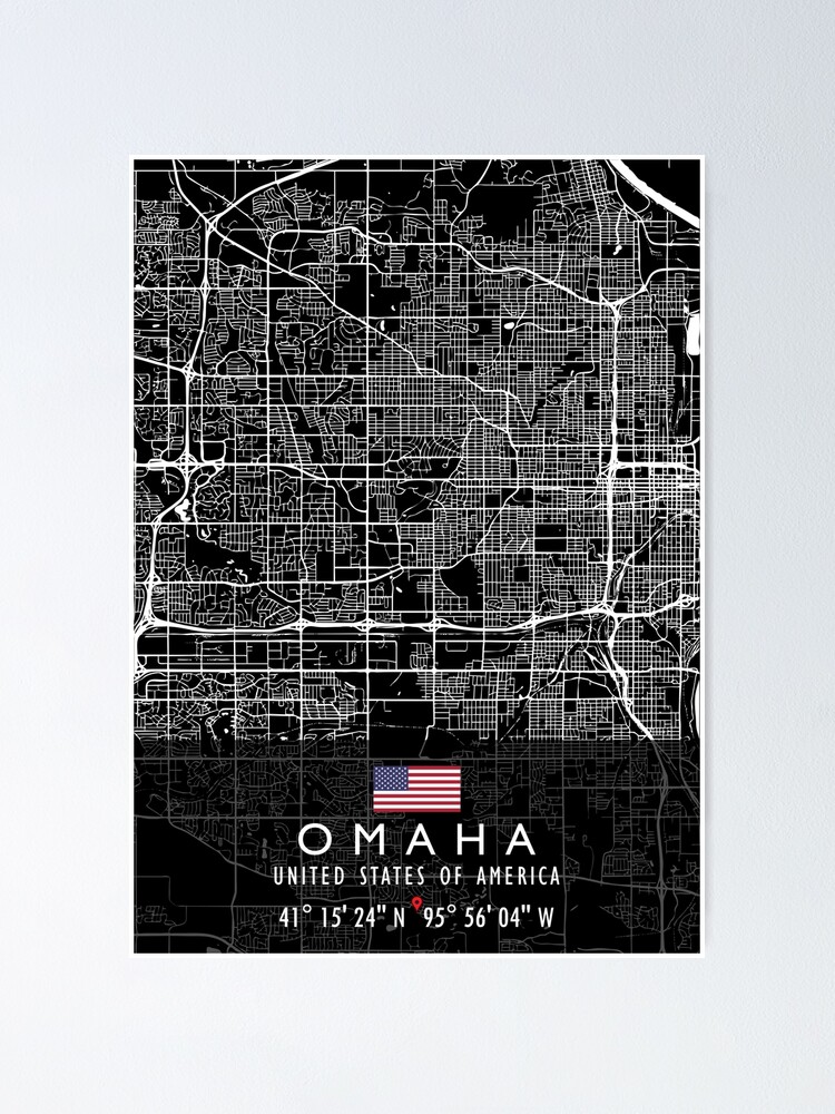 "OMAHA MAP USA" Poster for Sale by hatimelhag | Redbubble
