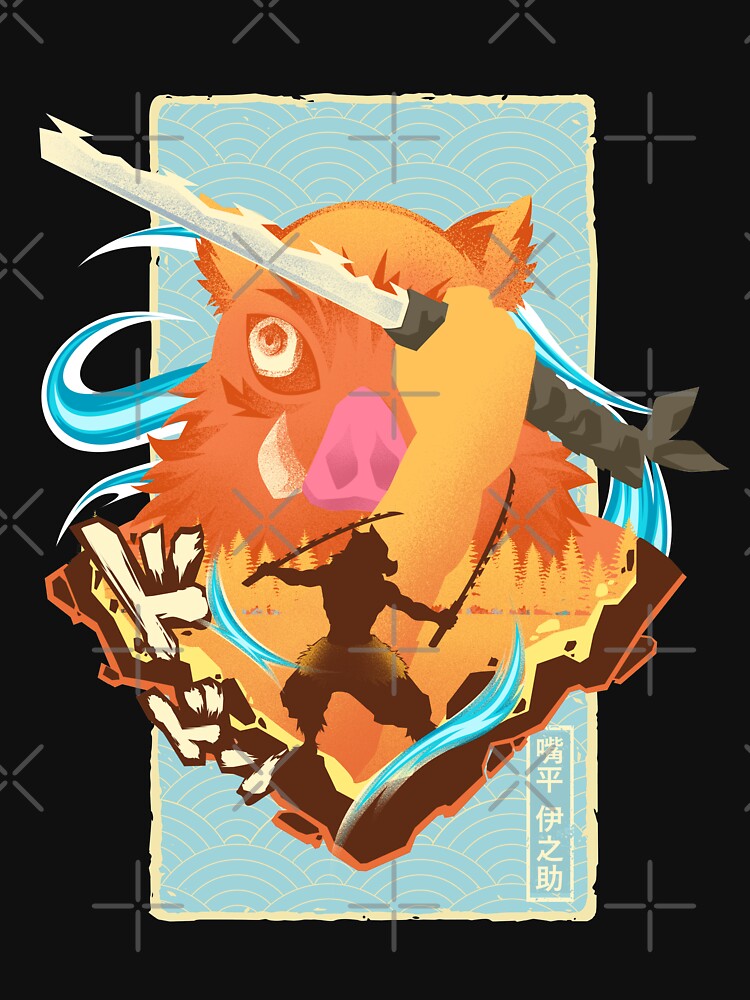 "Ino-suke Boar" T-shirt for Sale by Halleydalida | Redbubble | kimetsu ...