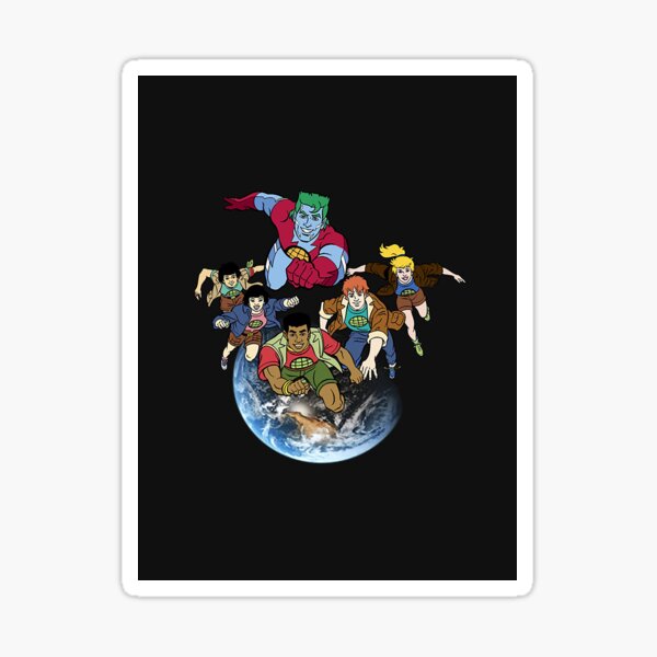 "captain planet team" Sticker for Sale by putuberi | Redbubble