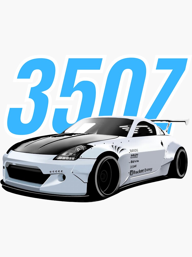 "350z " Sticker for Sale by MOTOSHIFT | Redbubble