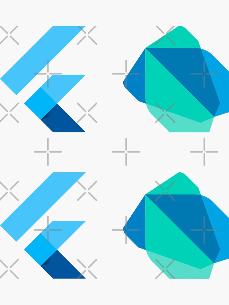 "Dart Programming Language And Flutter - Sticker Pack" Sticker by ...