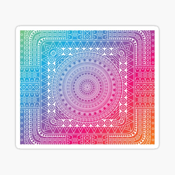 "Tribal - Angles" Sticker by aleibanez | Redbubble