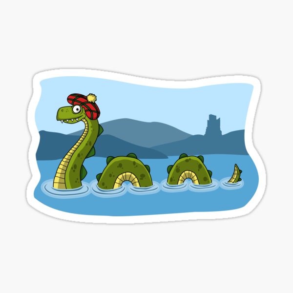 "Nessie!" Sticker for Sale by Paulychilds | Redbubble