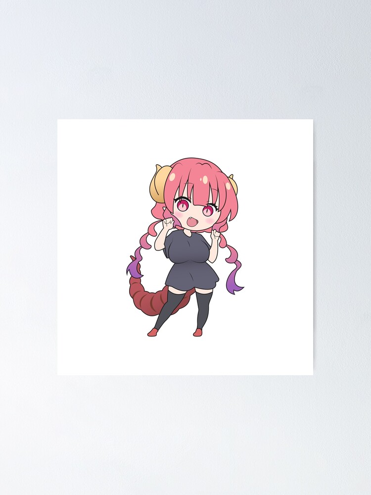 "Miss Kobayashi's Dragon Maid Ilulu Chibi" Poster for Sale by ...