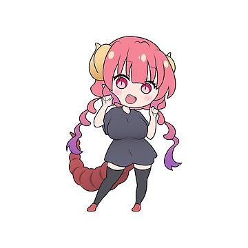"Miss Kobayashi's Dragon Maid Ilulu Chibi" Poster for Sale by ...