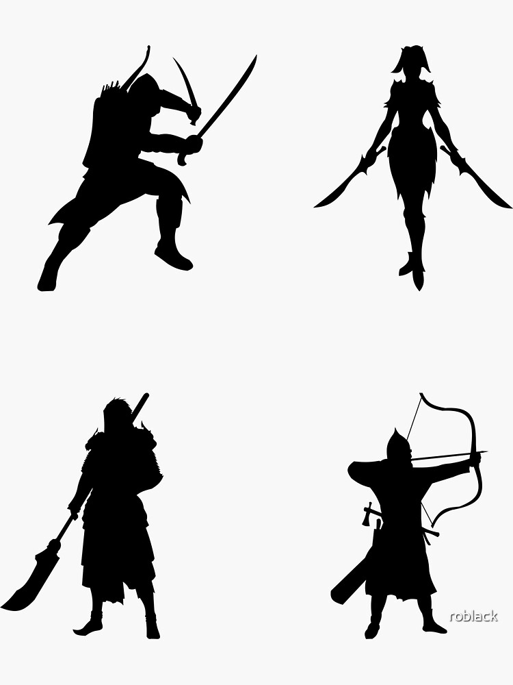 "Warrior Sticker Pack #5" Sticker for Sale by roblack | Redbubble