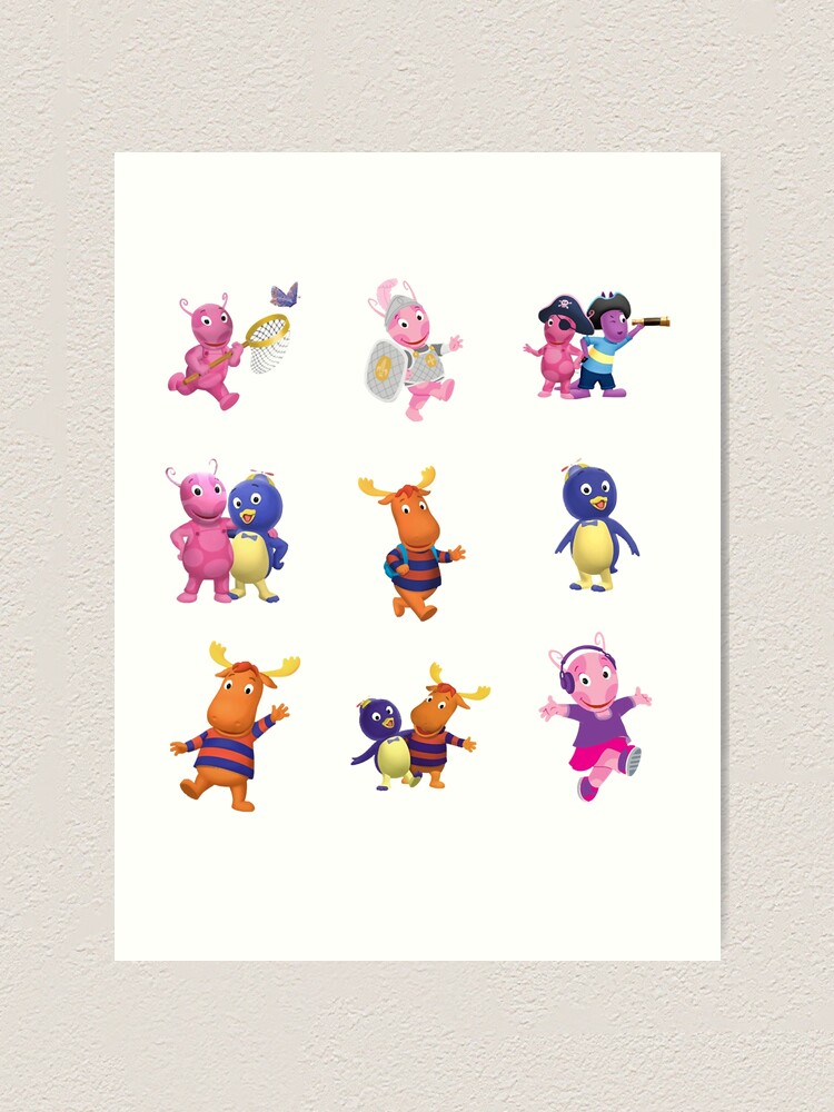 Lámina artística «Backyardigans Stickers Pack Kids Castaways Pablo ...