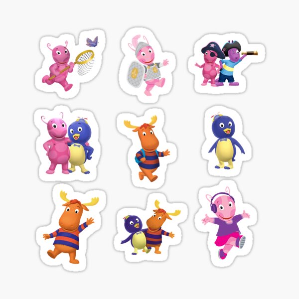 "Backyardigans Sticker Pack Kinder Schiffbrüchige Pablo Cartoons für ...