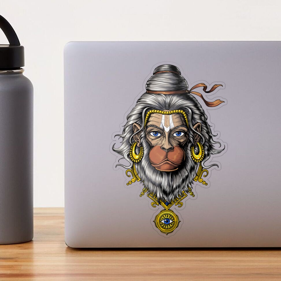 Hanuman Hindu God Hanuman Sticker TeePublic