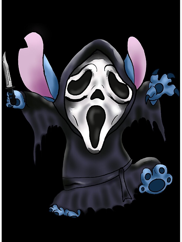 "Ghostface Stitch " Poster for Sale by brynleedost | Redbubble