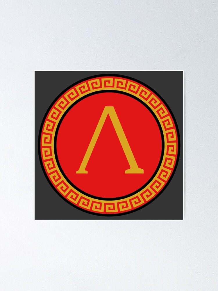 "Spartan Lambda" Poster by AegeanAesthetic | Redbubble