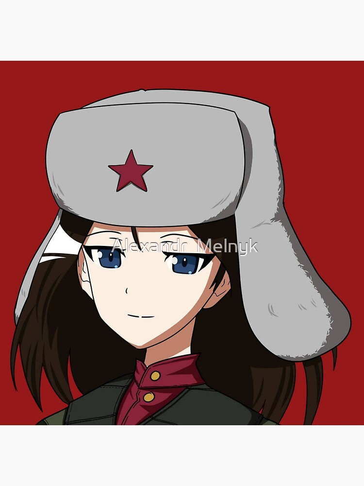 "anime girl straight from the Soviet Union" Metal Print for Sale by ...