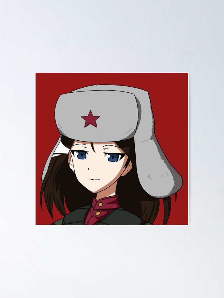 "anime girl straight from the Soviet Union" Poster by flourpacket ...