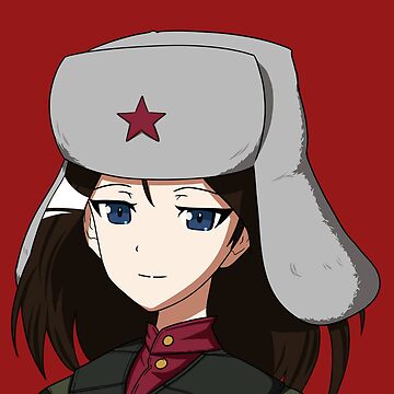 "anime girl straight from the Soviet Union" Metal Print for Sale by ...