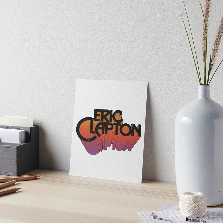 "Eric Clapton Retro Logo" Art Board Print for Sale by FrederikeHansen ...