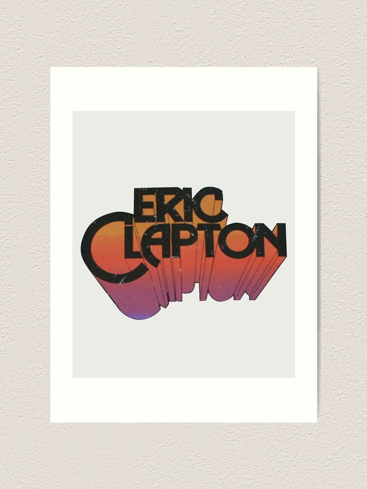 "Eric Clapton Retro Logo" Art Print for Sale by FrederikeHansen | Redbubble