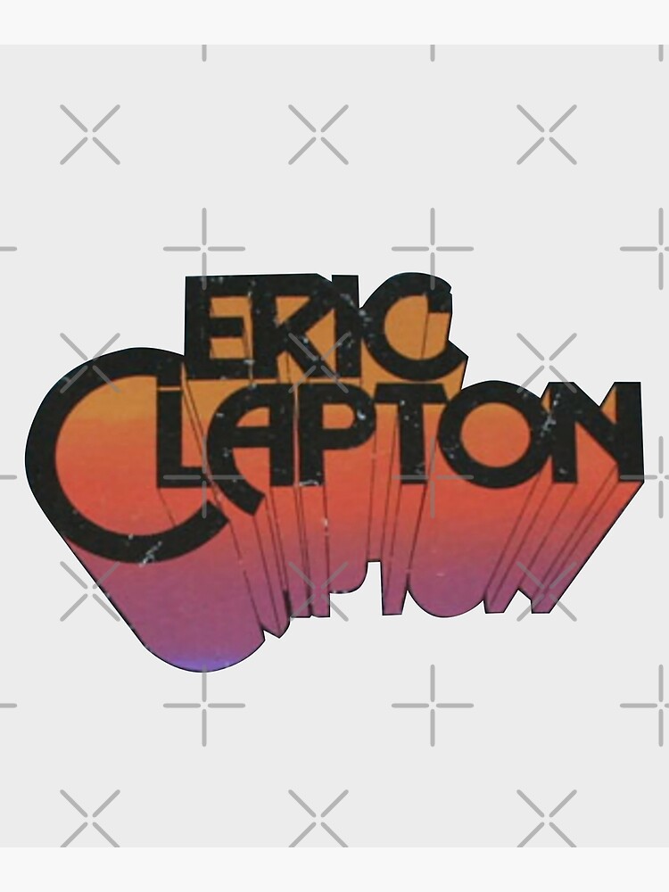 "Eric Clapton Retro Logo" Art Print for Sale by FrederikeHansen | Redbubble