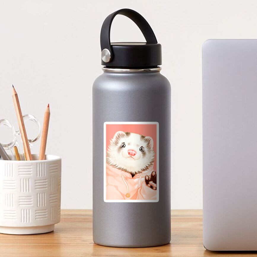 "Blaze ferret" Sticker for Sale by ICHIGODAWASHI | Redbubble