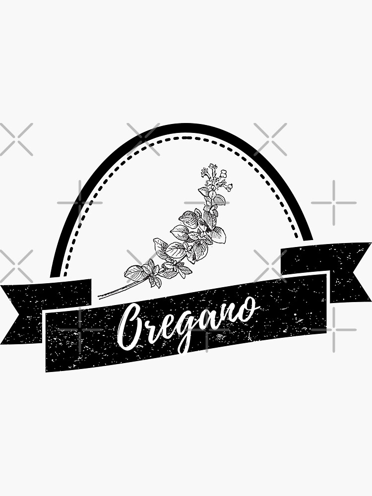 "Oregano Kitchen Label" Sticker for Sale by GoodThingsOnly | Redbubble