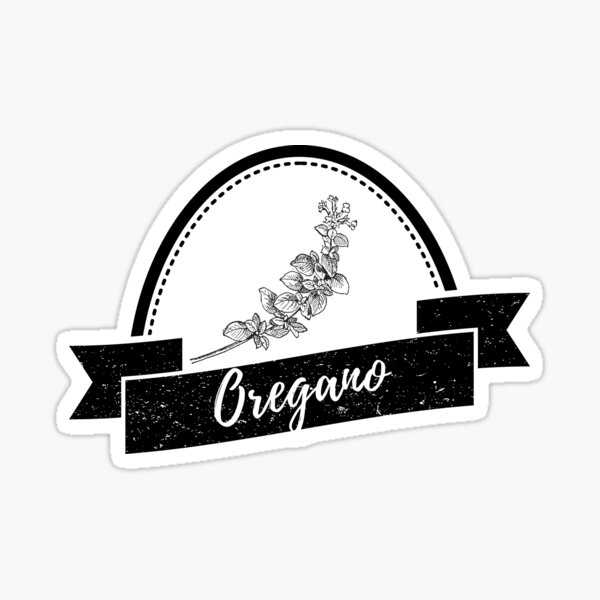 "Oregano Kitchen Label" Sticker for Sale by GoodThingsOnly | Redbubble