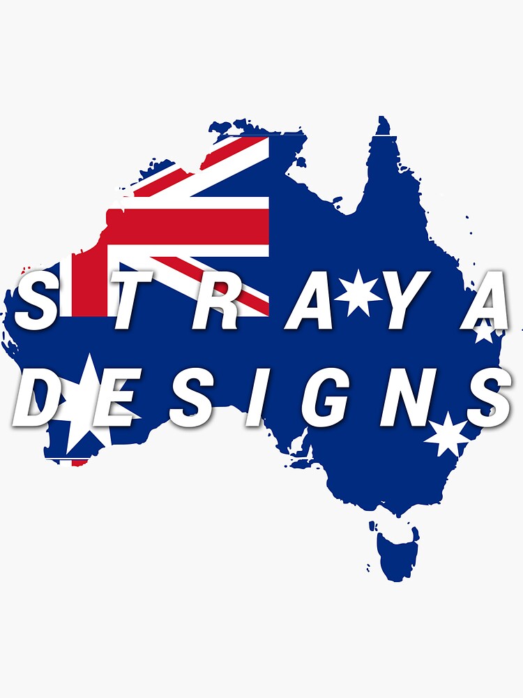 "Straya Designs Logo" Sticker by StrayaDesigns | Redbubble