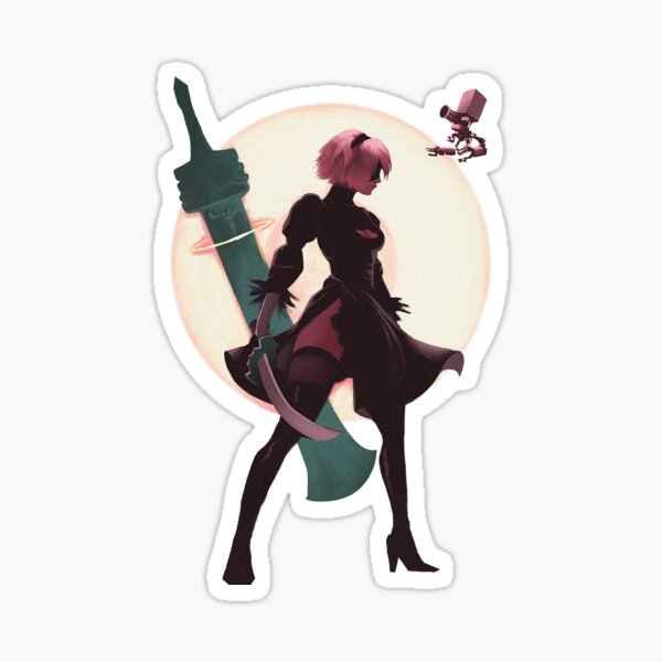 "Yorha attacker " Sticker for Sale by VercherDawn | Redbubble