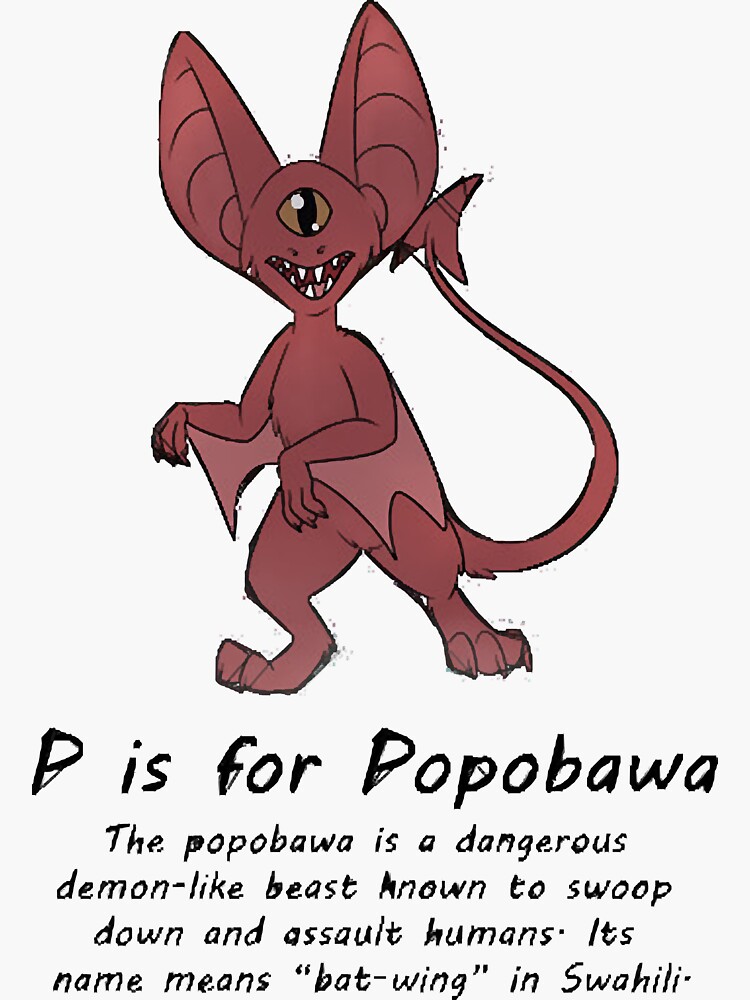"Popobawa " Sticker by azadselvey | Redbubble