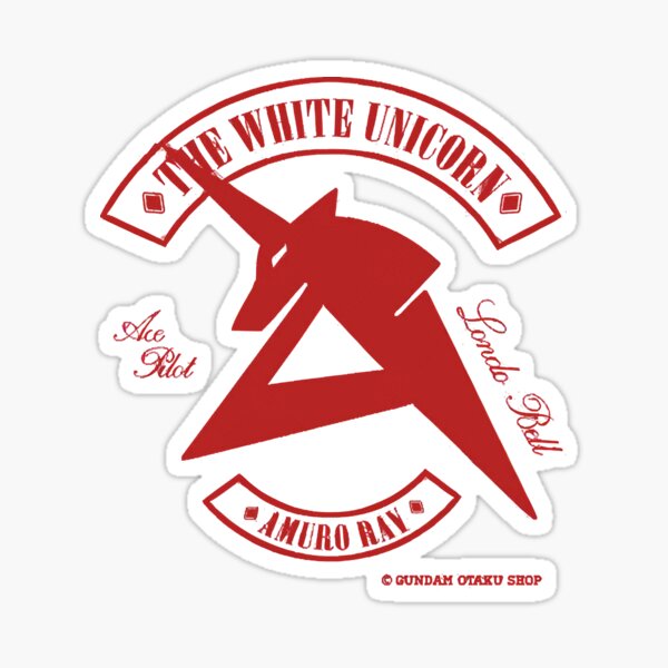"Amuro Ray Badge V1 " Sticker for Sale by Chalcra | Redbubble
